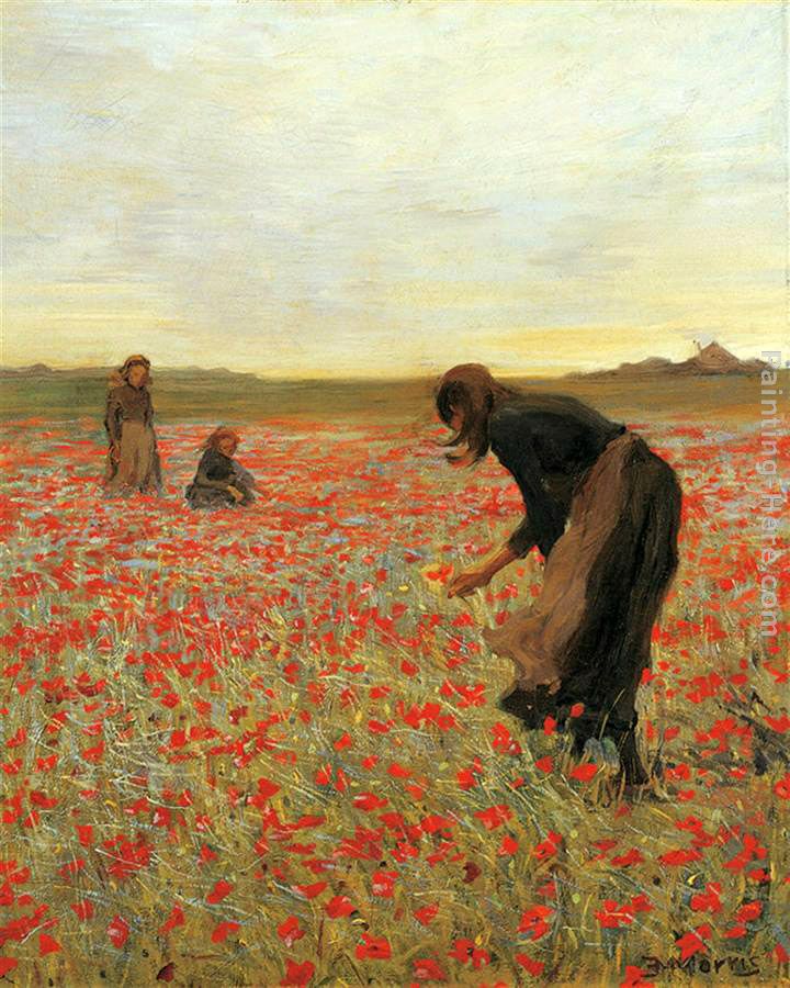 2011 Girls in Poppy Field painting anysize 50% off