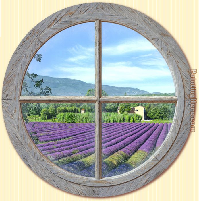 2011 Provence Oval Window painting anysize 50% off