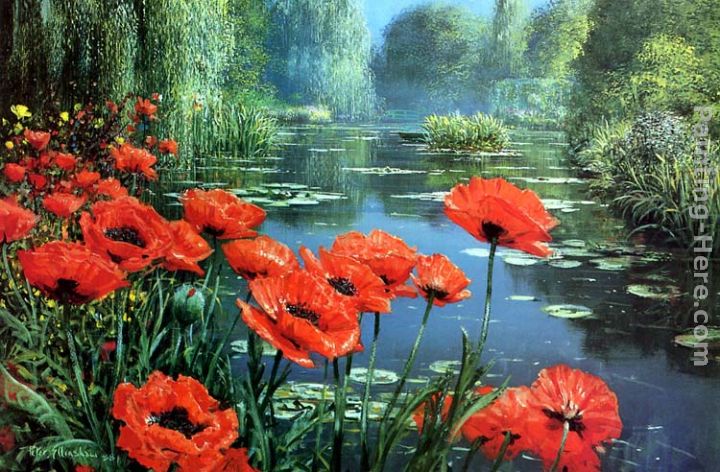 2011 Red Poppies painting anysize 50% off