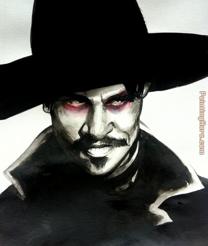 2014 Portrait doc holiday painting anysize 50% off