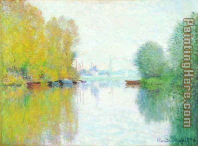 Claude Monet Autumn on the Seine, Argenteuil painting anysize 50% off