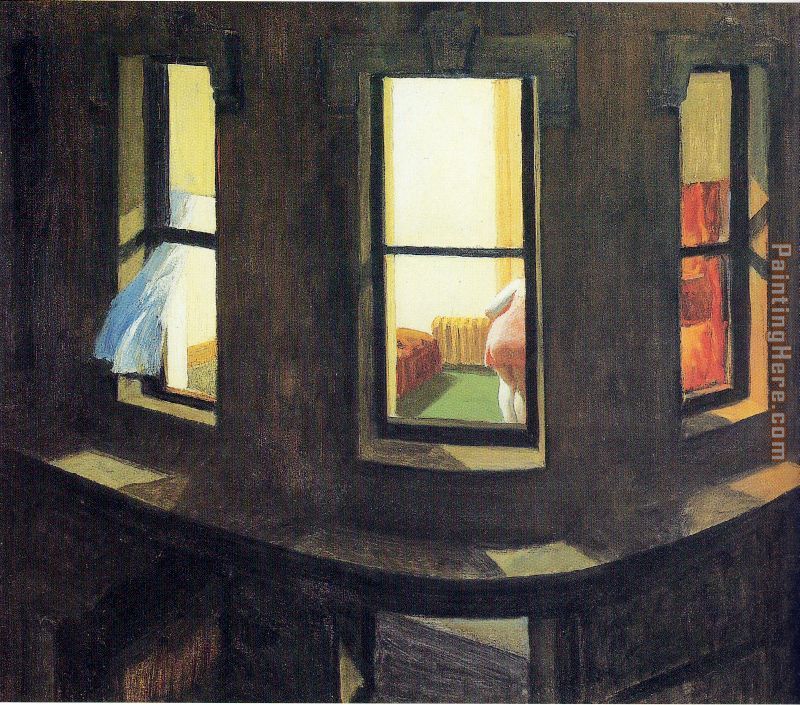 Edward Hopper Night Windows painting anysize 50% off