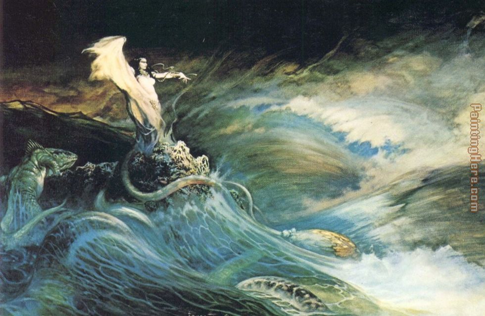 Frank Frazetta Tempest Witch painting anysize 50% off