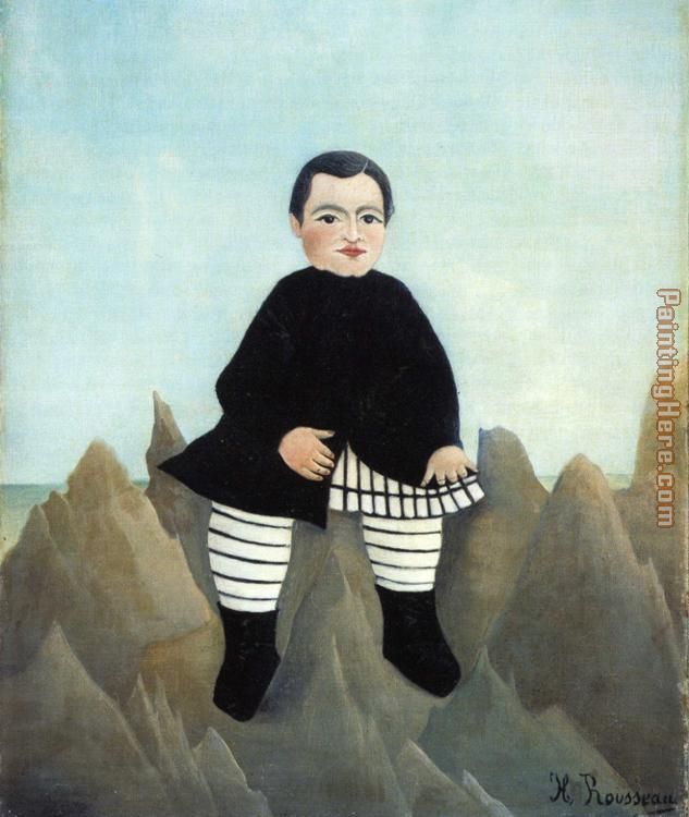 Henri Rousseau Boy on the Rocks painting anysize 50% off