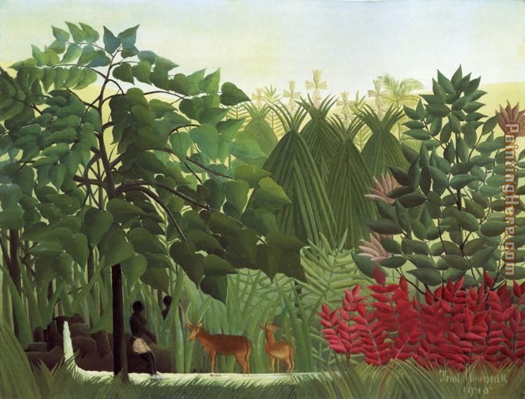 Henri Rousseau The Waterfall painting anysize 50% off