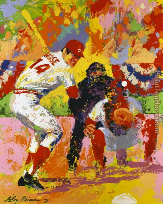Leroy Neiman Pete Rose painting anysize 50% off