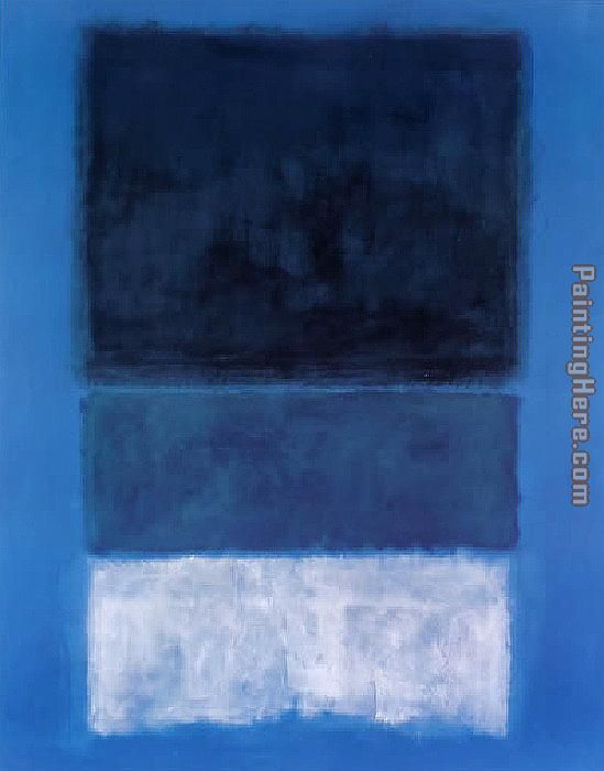 Mark Rothko No 14 White and Greens in Blue painting anysize 50% off