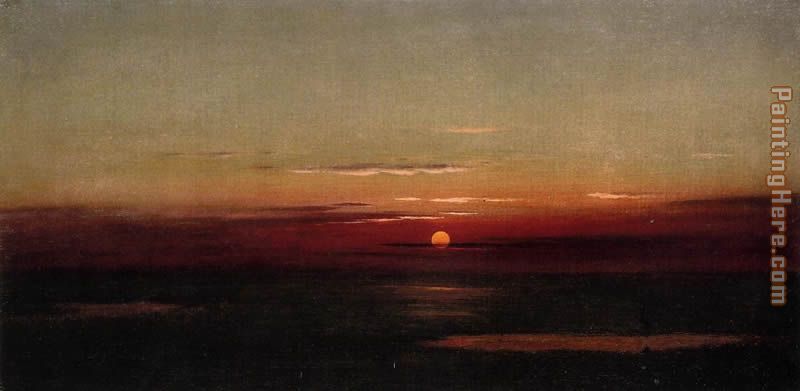 Martin Johnson Heade Sunset of the Marshes painting anysize 50% off