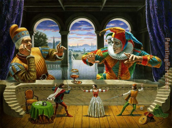 Michael Cheval Art of Diplomacy-III painting anysize 50% off