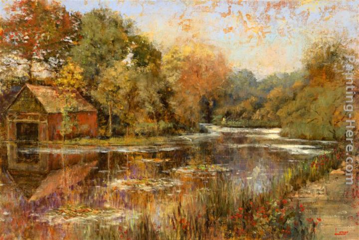 Michael Longo Autumnal Reflections painting anysize 50% off