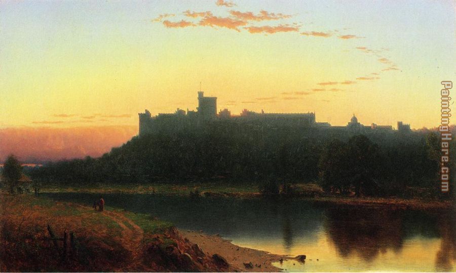 Sanford Robinson Gifford Windsor Castle painting anysize 50% off