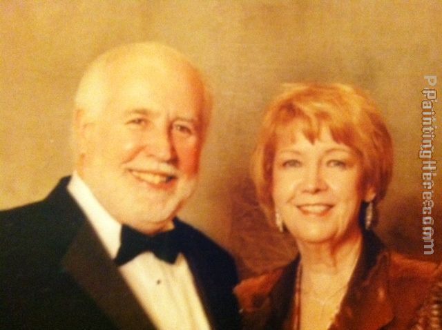 Unknown Artist dad and nancy painting anysize 50% off