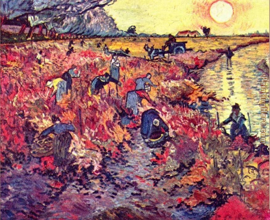 Vincent van Gogh The Red Vineyard painting anysize 50% off