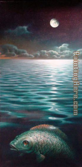 Vladimir Kush Moonlight Sonata painting anysize 50% off