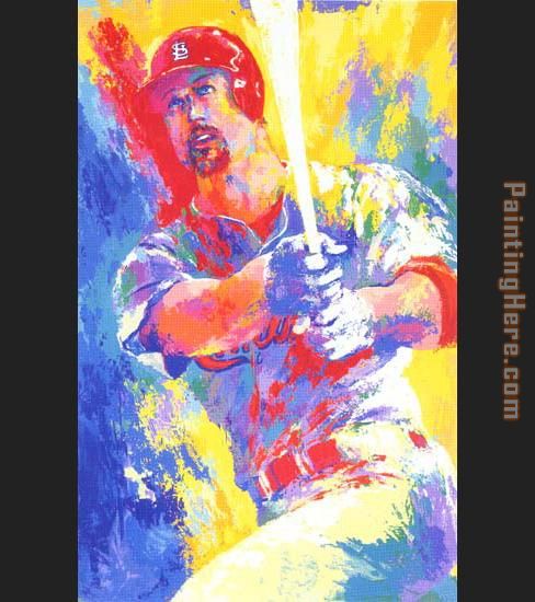 Leroy Neiman Mark McGwire painting anysize 50% off
