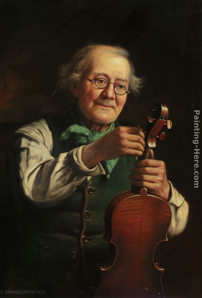 Charles Spencelayh A Broken String painting anysize 50% off