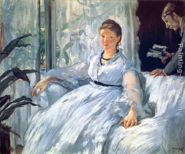 Eduard Manet Reading painting anysize 50% off