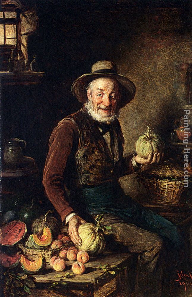 Hermann Kern The Pumpkin Seller painting anysize 50% off