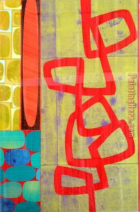 2011 Colorful Abstract Lines painting anysize 50% off