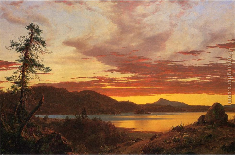 Frederic Edwin Church Sunset painting anysize 50% off