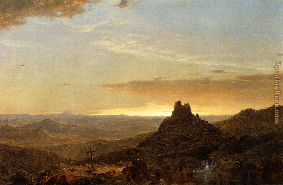 Frederic Edwin Church Cross in the Wilderness painting anysize 50% off