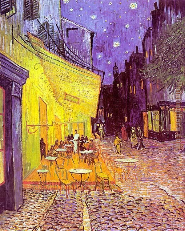 Vincent van Gogh Cafe Terrace at Night painting anysize 50% off