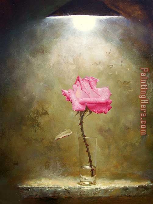 Alexei Antonov Pink Rose painting anysize 50% off
