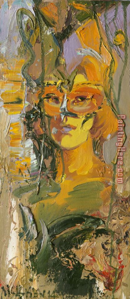Misti Pavlov Fox Mask painting anysize 50% off