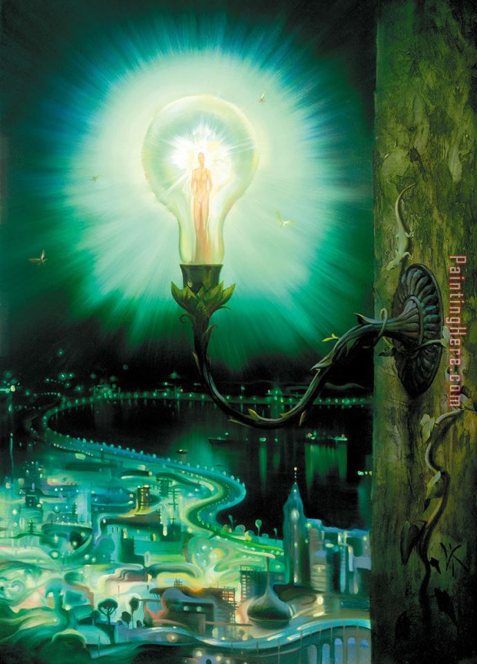 Vladimir Kush City Lights painting anysize 50% off
